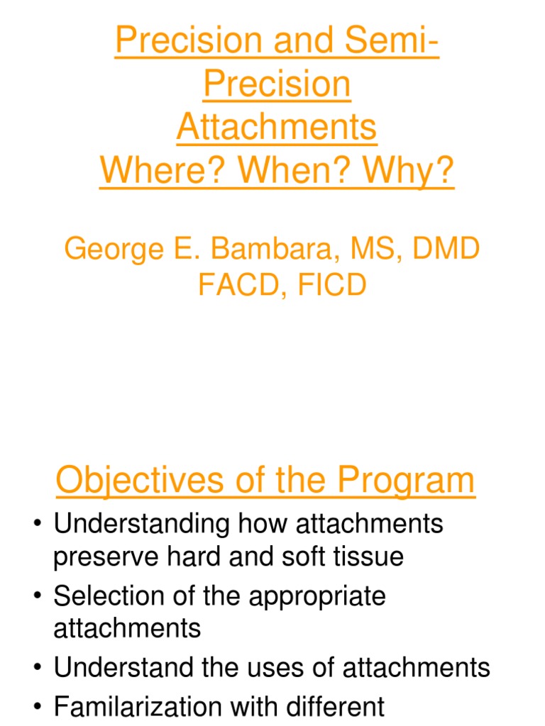 Understanding Precision and Semi-Precision Attachments | PDF | Science ...
