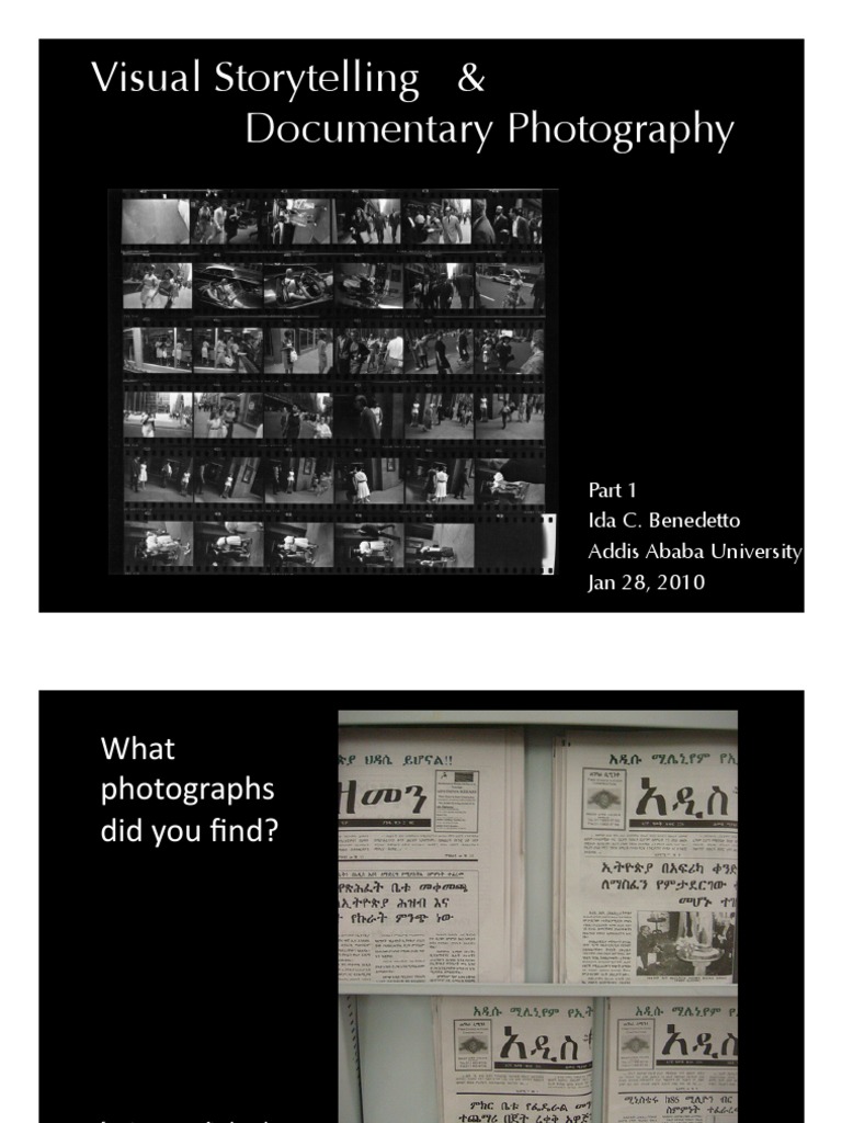 Visual Storytelling & Documentary Photography: Ida C. Benedetto Addis ...