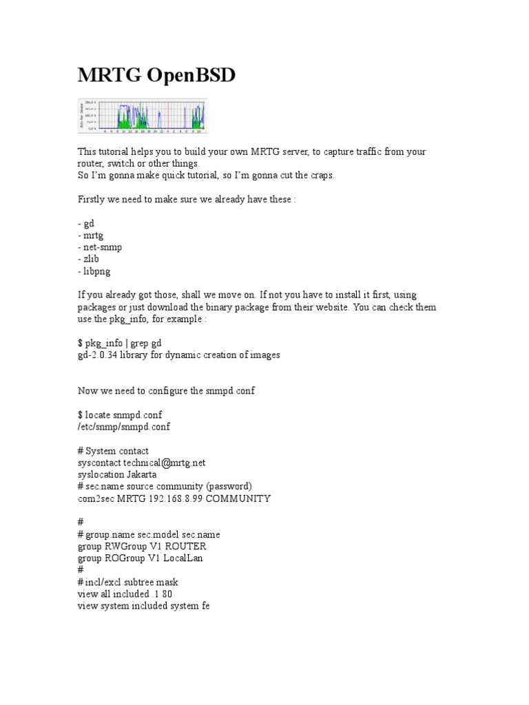MRTG OpenBSD | PDF | Computer Data | Software