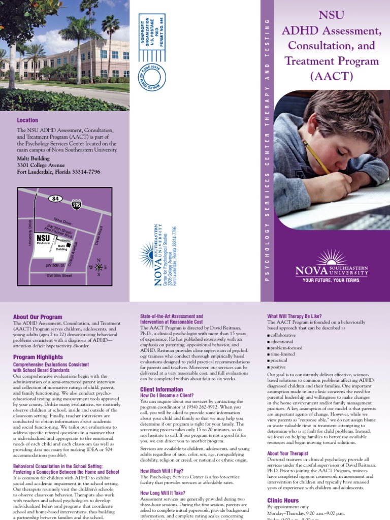 Adhd Brochure | PDF | Attention Deficit Hyperactivity Disorder ...