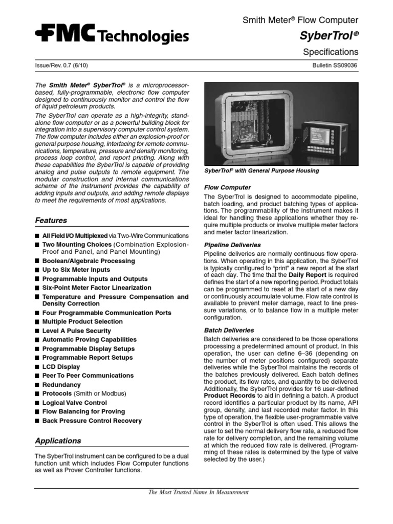 Smith Meter Flow Computer | PDF | Switch | Input/Output