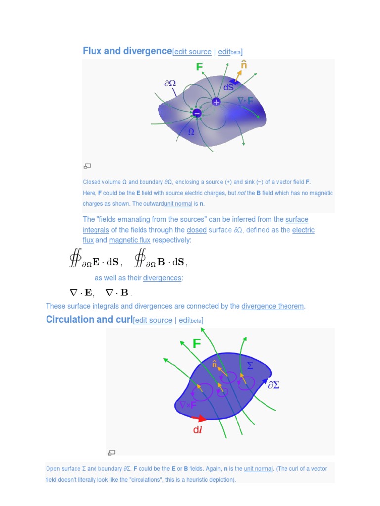 Flux and Divergence | PDF