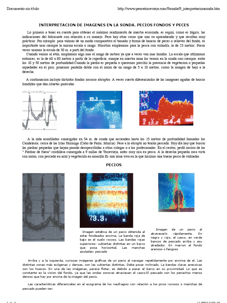 Interpretacion Colores Sonda Pesca | PDF | Barcos | Alimentos