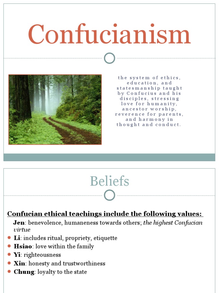 Confucianism: Ethics and Core Values | PDF | Social Science | Philosophy