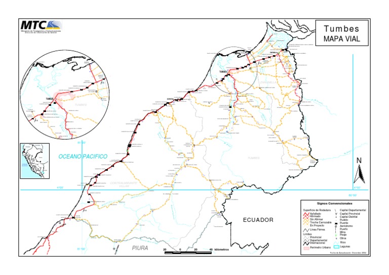 Mapa Geográfico de Tumbes y Piura | PDF