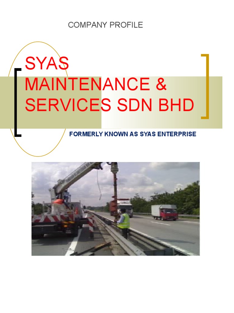 SYAS Maintenance & Services Overview | PDF | Road Infrastructure ...