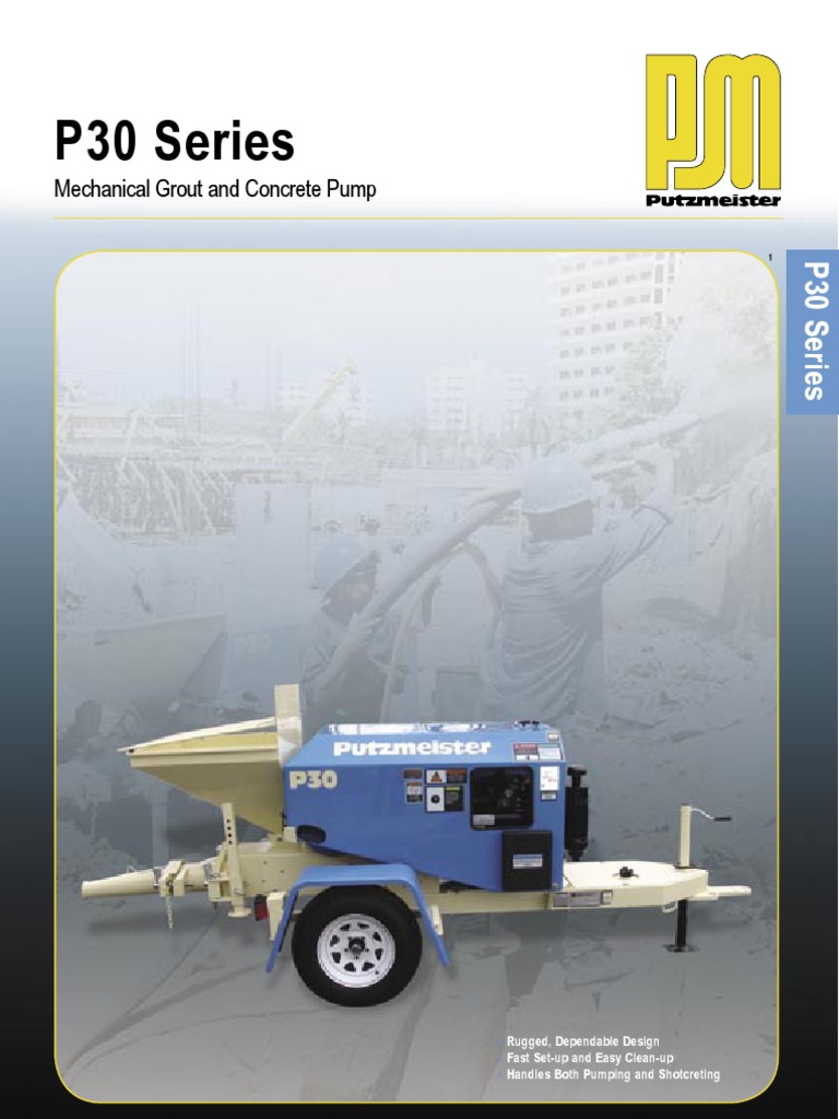 Bomba P30 | PDF | Concrete | Diesel Engine