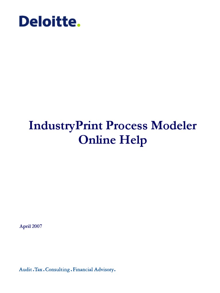 IndustryPrint Process Modeler User Guide | PDF | Hyperlink | Business ...