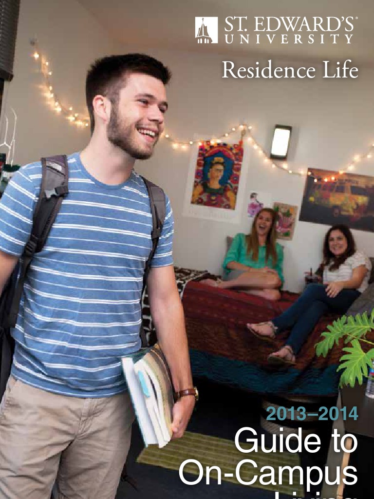 Guide To On Campus Living 2013 2014 Pdf Dormitory Graduate School