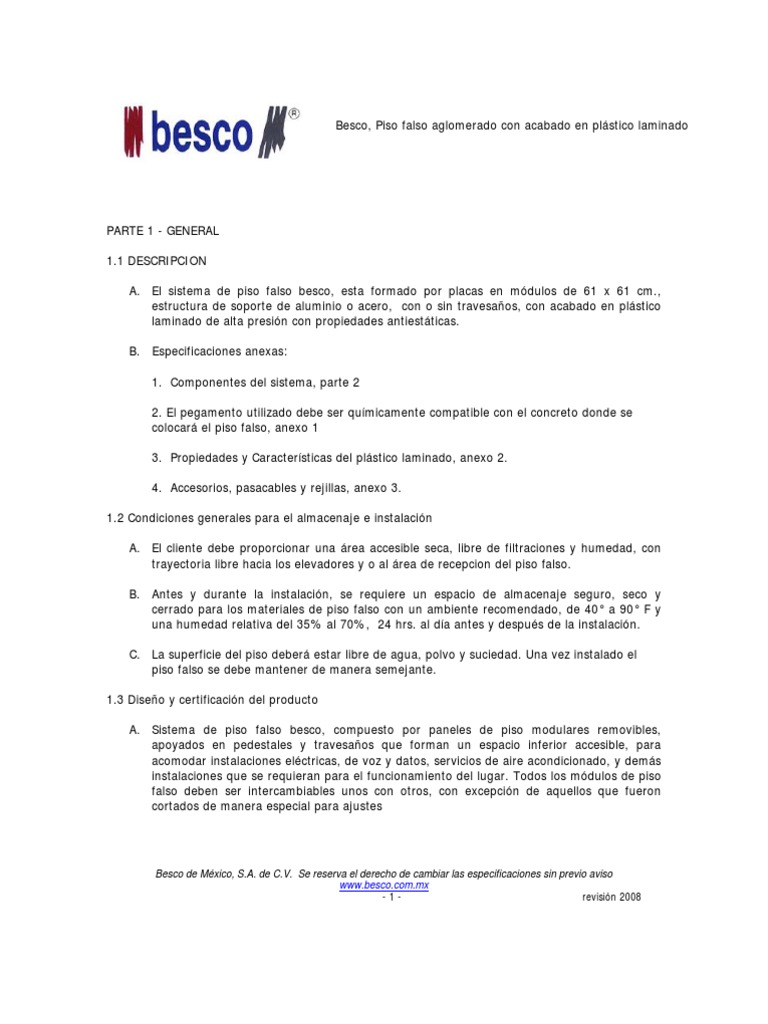 Piso Con Acabado PL61 PDF | PDF | Aluminio | Tornillo