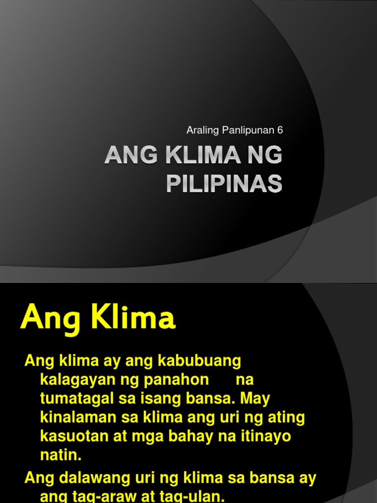 ANg Klima NG Pilipinas | PDF