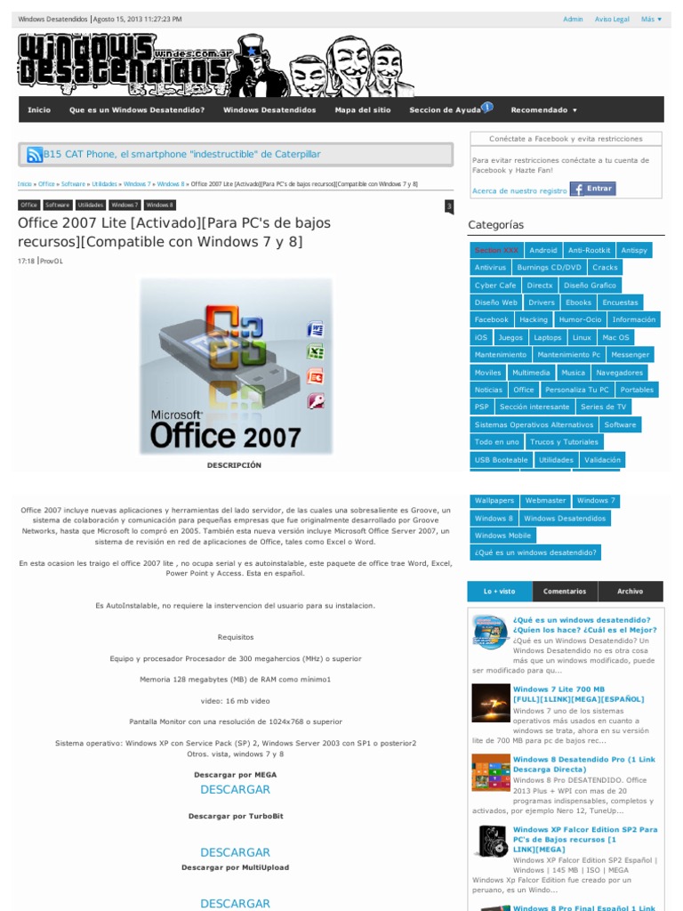 Office 2007 LITE | Microsoft Windows | Windows XP