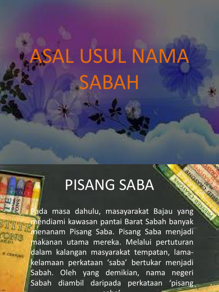 Asal Usul Nama Sabah | PDF