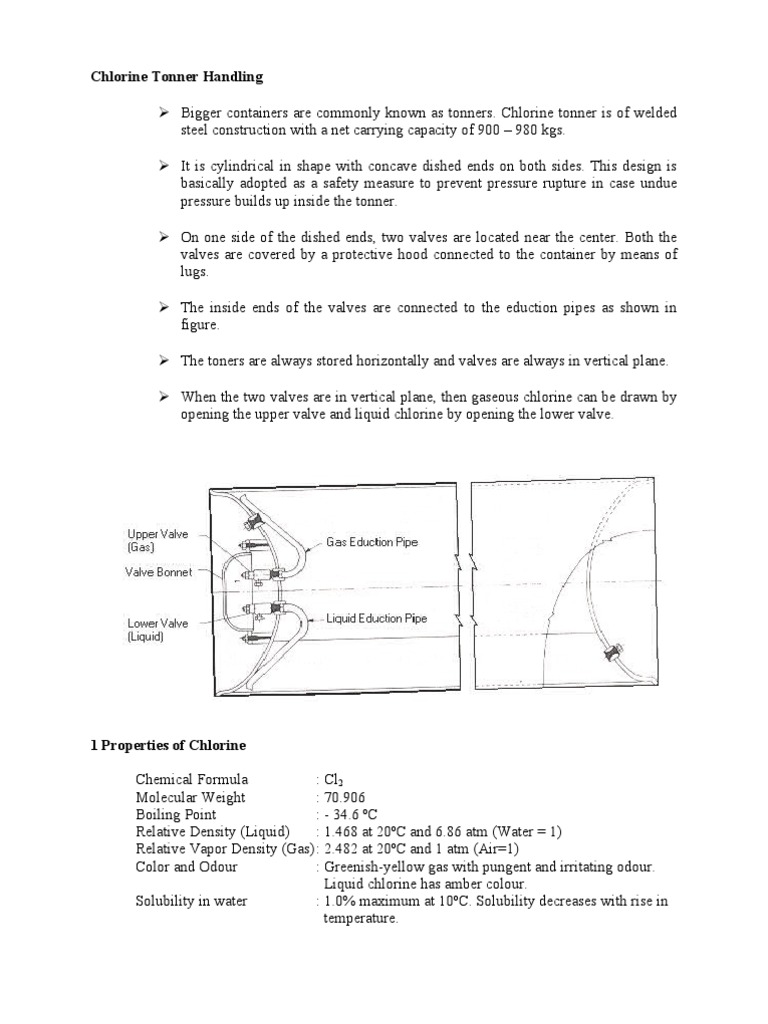 Chlorine Tonner Handling | PDF