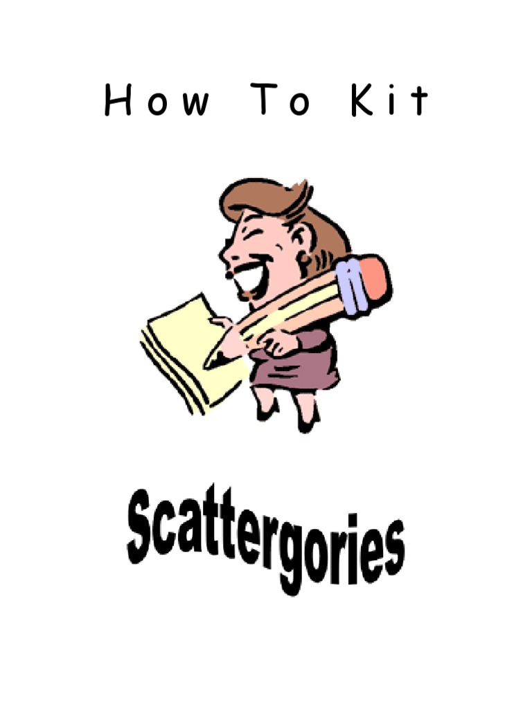 Scattergories Game Instructions & Sheets | PDF | Leisure