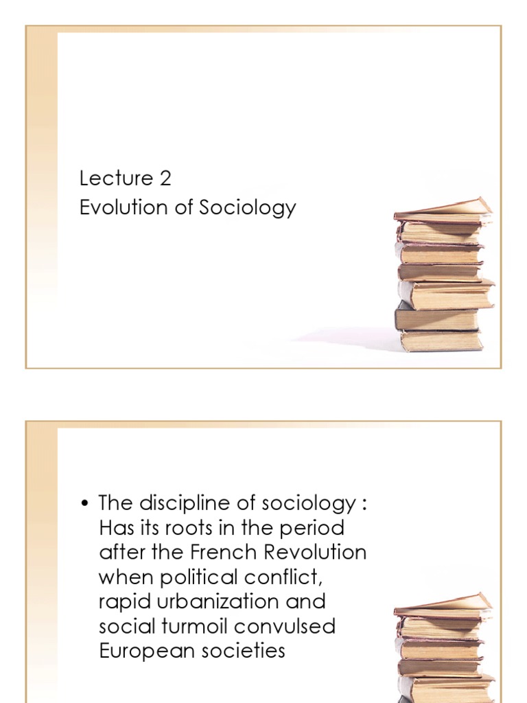 2.evolution of Sociology | PDF | Social Group | Community