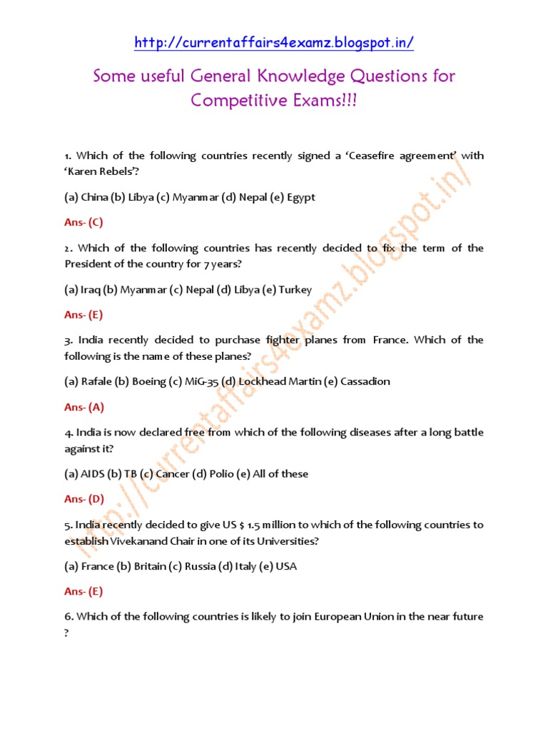 Genral Knowledge | PDF