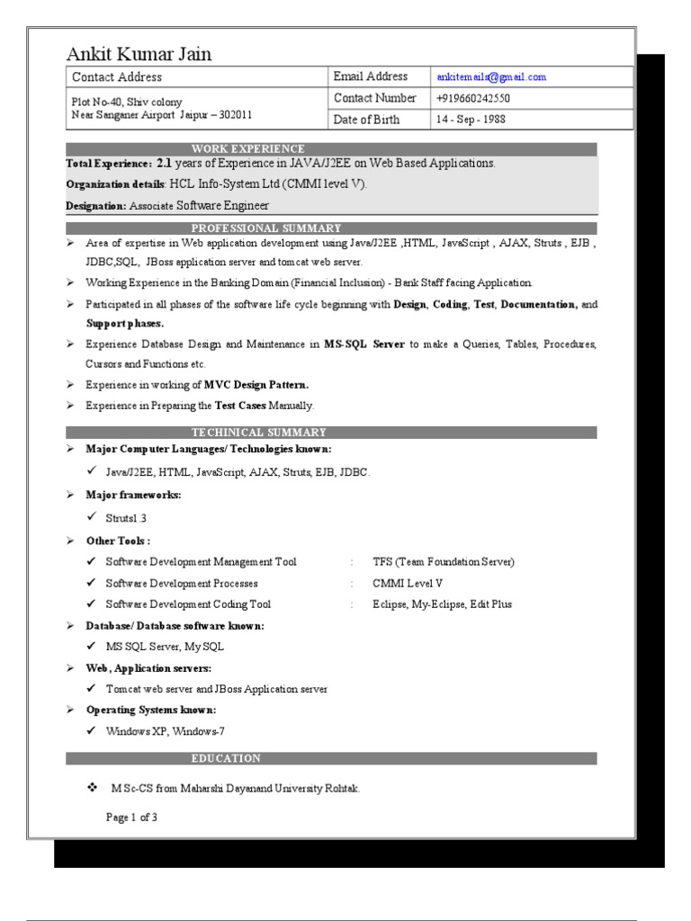 Ankit CV - Docyt | PDF | Web Application | Microsoft Sql Server