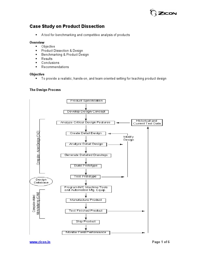 Case Study On Product Dissection | PDF | Benchmarking | Design