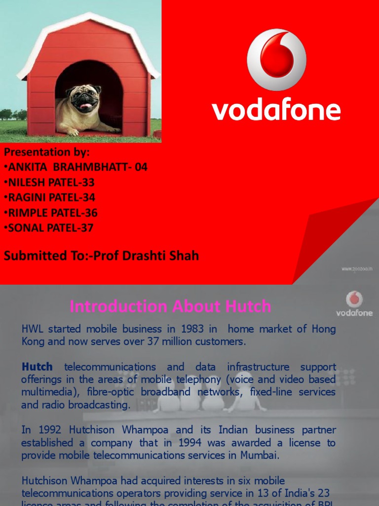 Final PPT of Vodafone | PDF | Telecommunications | Companies