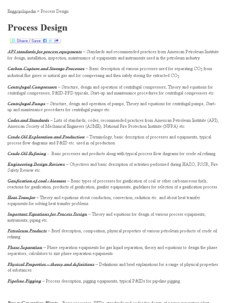 Process Design - Enggcyclopedia | PDF | Gasification | Petroleum