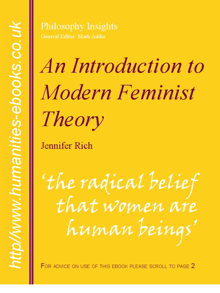 Modern Feminist Theory | A Room Of One's Own | Feminism
