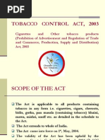 2023 Updated COTPA ACT 2003 | PDF | Tobacco Smoking | Addiction