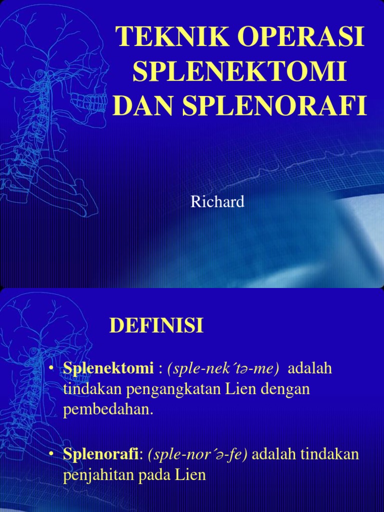 SPLENEKTOMI | PDF