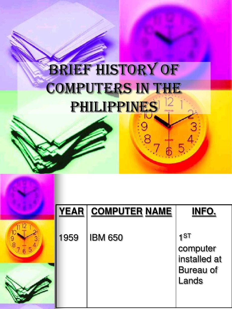 Brief History of Computers in The Philippines | PDF