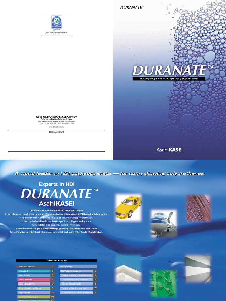 DURANATE General Brochure | PDF | Polyurethane | Alcohol