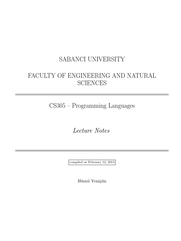 Comp Lecture | PDF | Computer Program | Programming