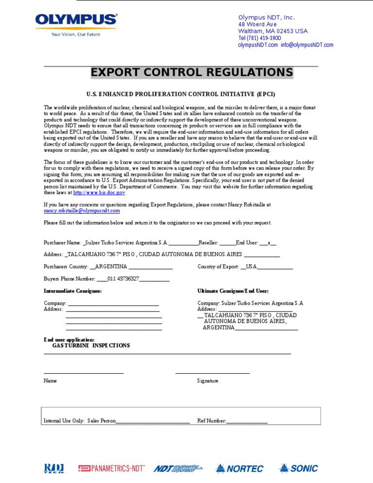 Epci Form | Download Free PDF | Exports | The United States
