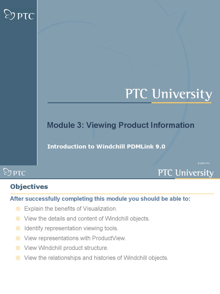 Introduction To Windchill PDMLink 9.0 Module 3 | PDF | Menu (Computing ...