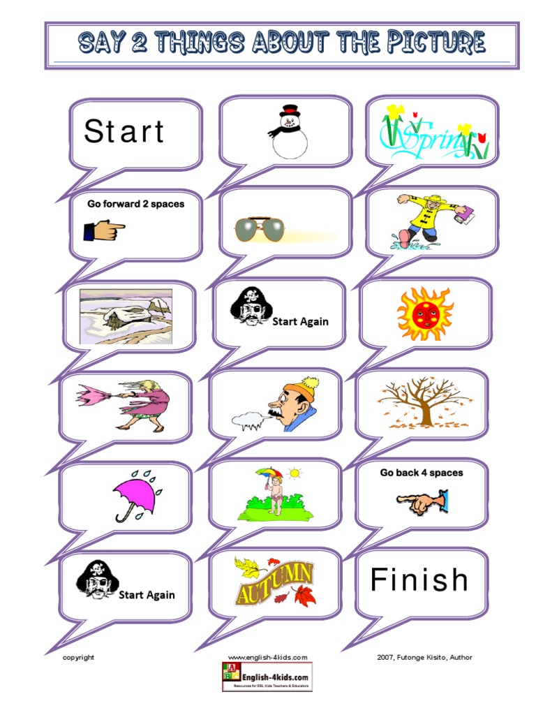 Weather Seasons Game | PDF | Sports & Recreation | Games & Activities