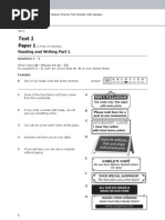 PET Answer Sheet | PDF