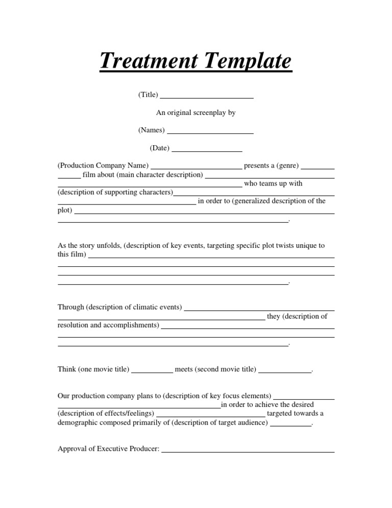 Film TreatmentTemplate | PDF