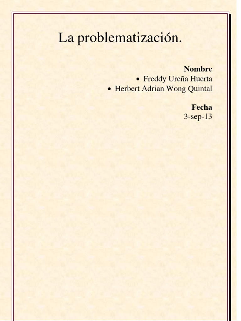 Importancia de la Problematización en Ensayos | PDF | Ensayos ...