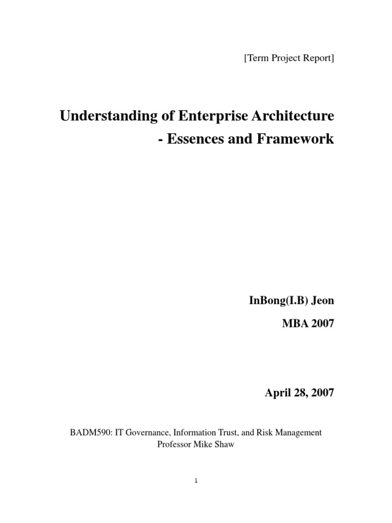 Standards - IT Architecture Essentials | PDF | Enterprise Architecture ...