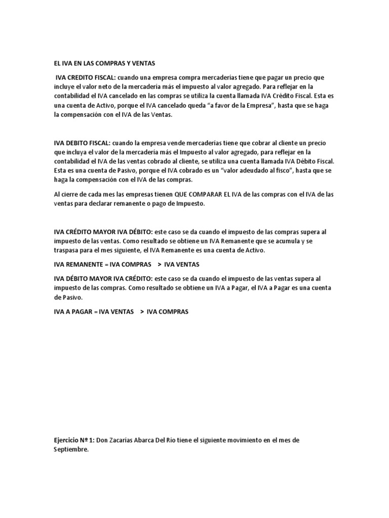 El Iva en Las Compras y Ventas | PDF | Impuesto al valor agregado ...