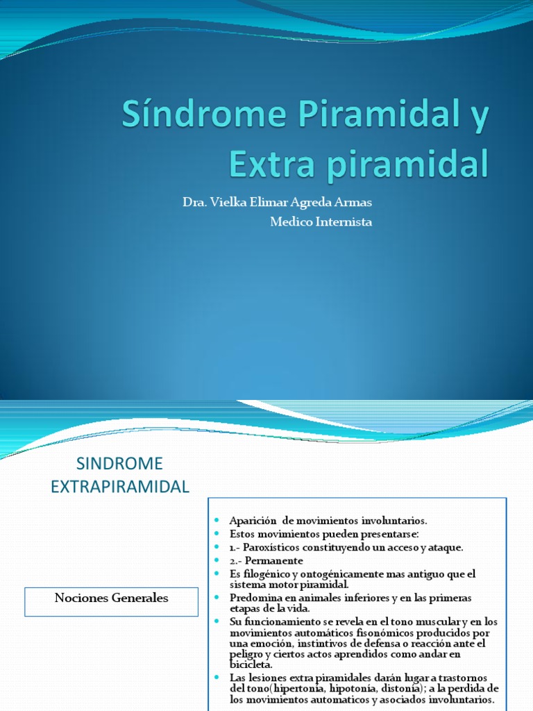 Sindrome Extrapiramidal | PDF | Sistema nervioso | Neuroanatomía