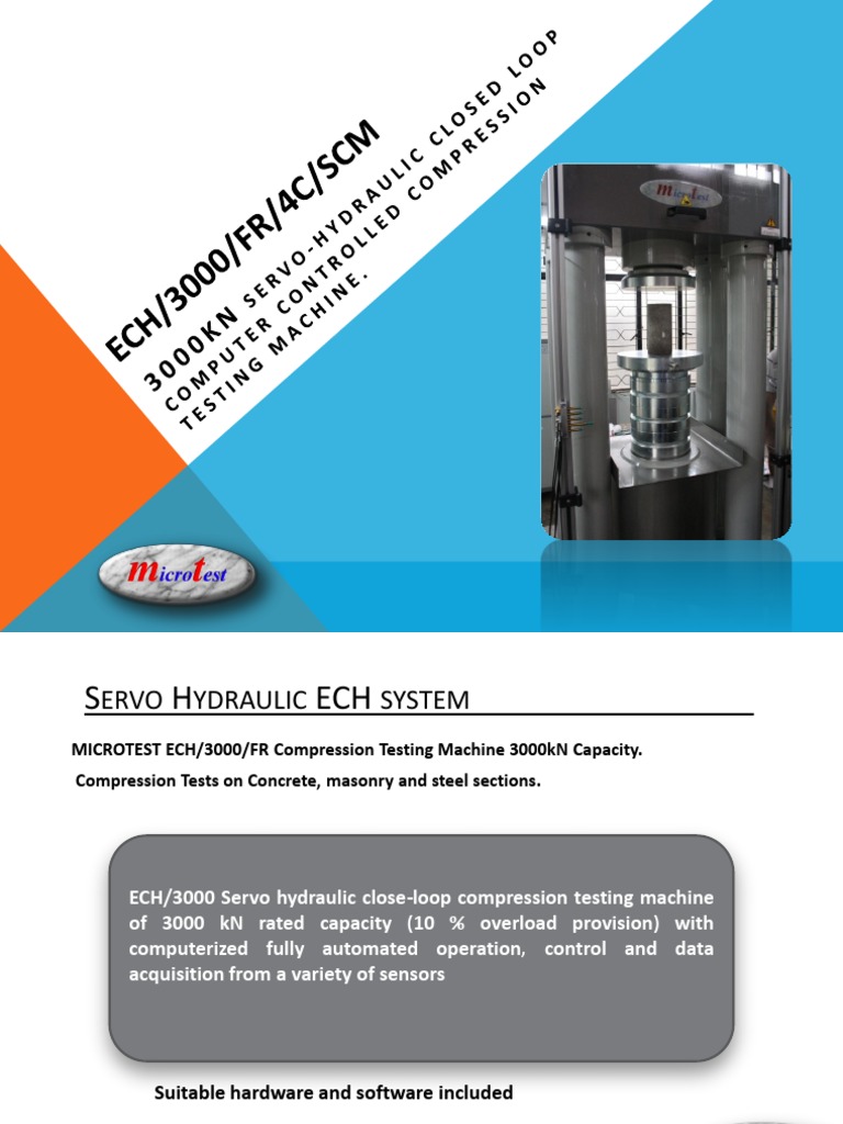 Servo Hydraulic CTM 3000kn | PDF | Control Theory | Actuator