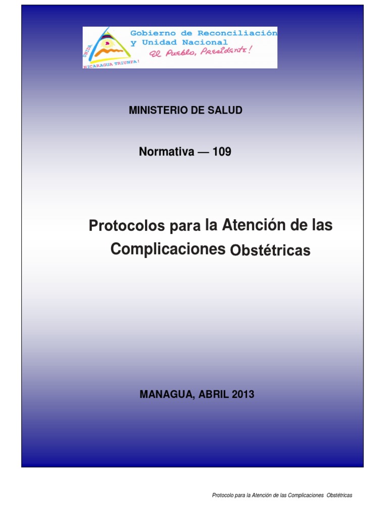 Protocolo Del Minsa Emergencias Obstetricas | PDF | Muerte materna | El embarazo