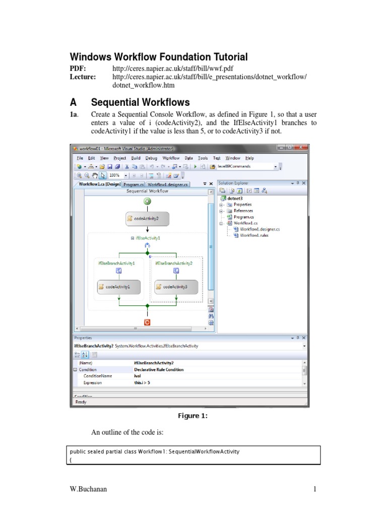 Windows Workflow Foundation Tutorial: Public Sealed Partial Class ...