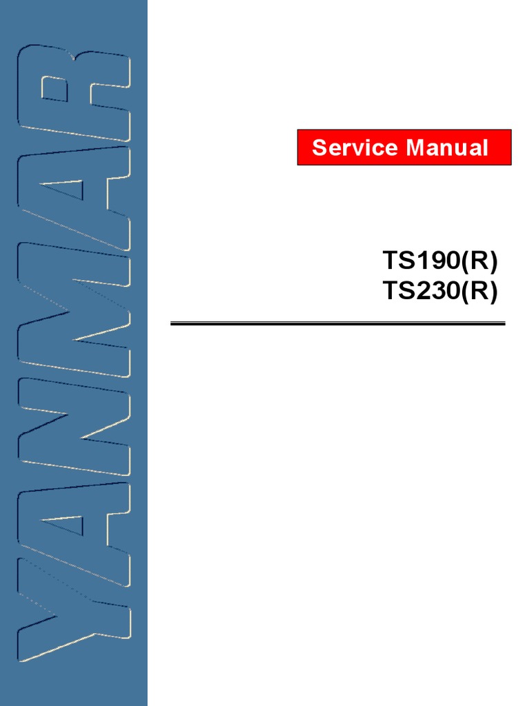 Yanmar Ts 230 R | PDF