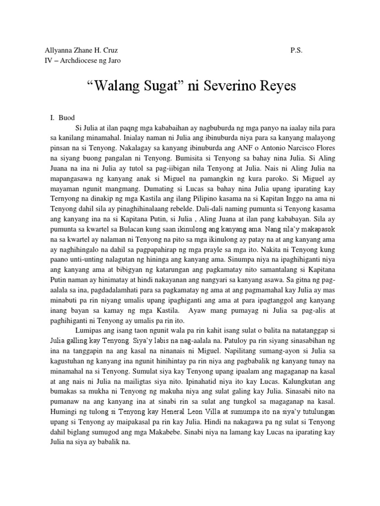 Walang Sugat | PDF