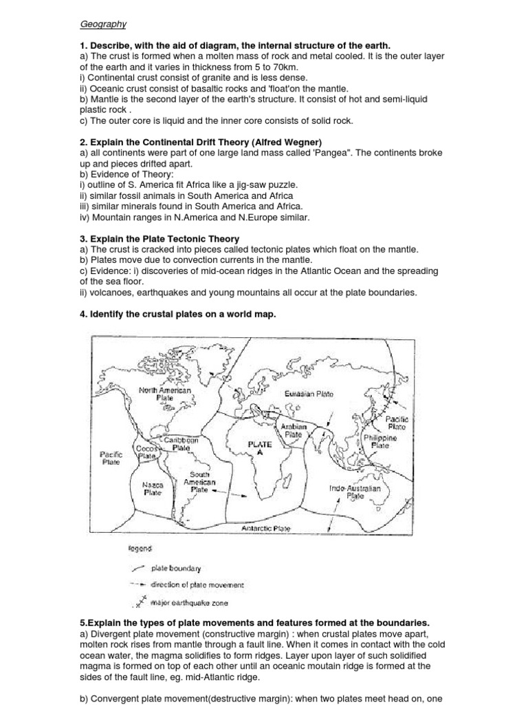 Notes On Crustal Movement | Download Free PDF | Volcano | Plate Tectonics