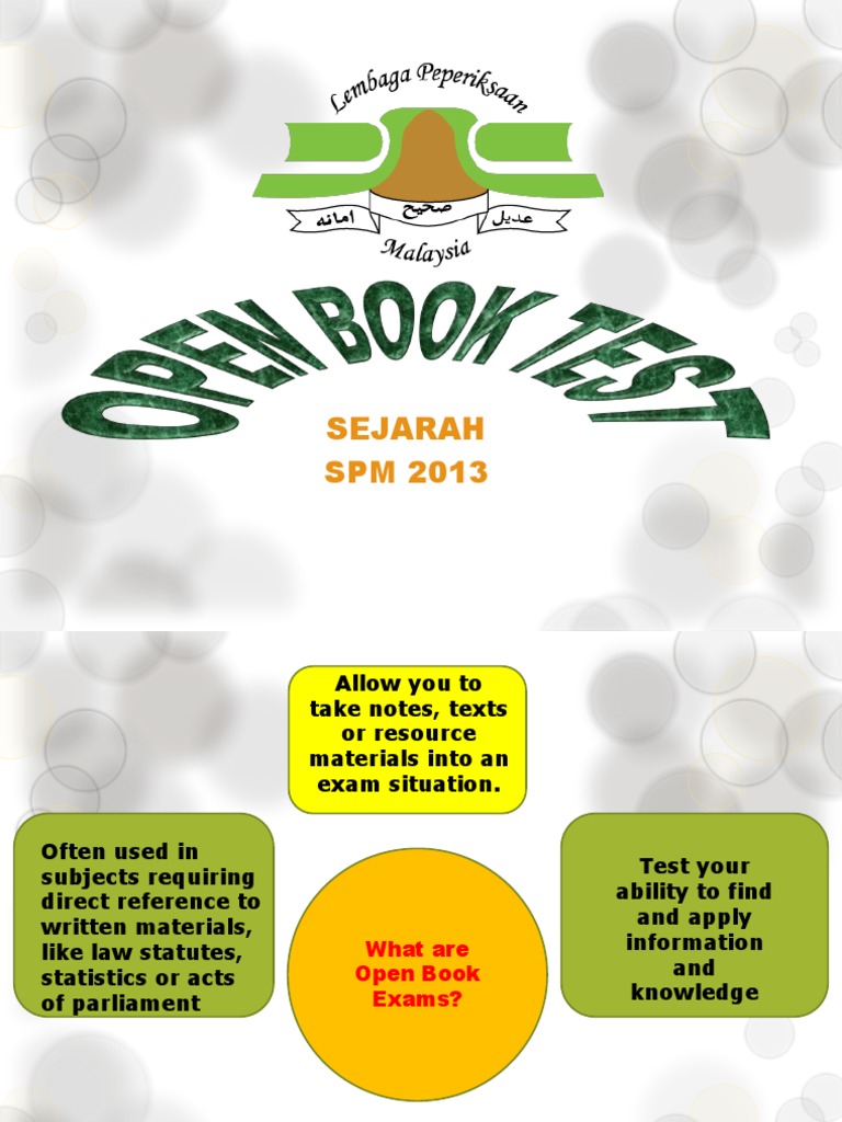 Open Book Test | Test (Assessment) | Understanding