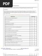 Teste: SRQ 20 - Self Report Questionnaire | PDF