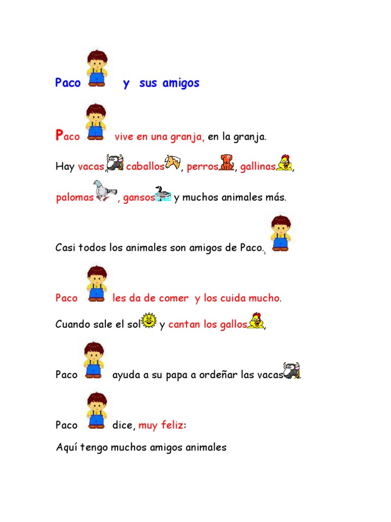 Paco y Sus Amigos | PDF | Columbidae | Pollo