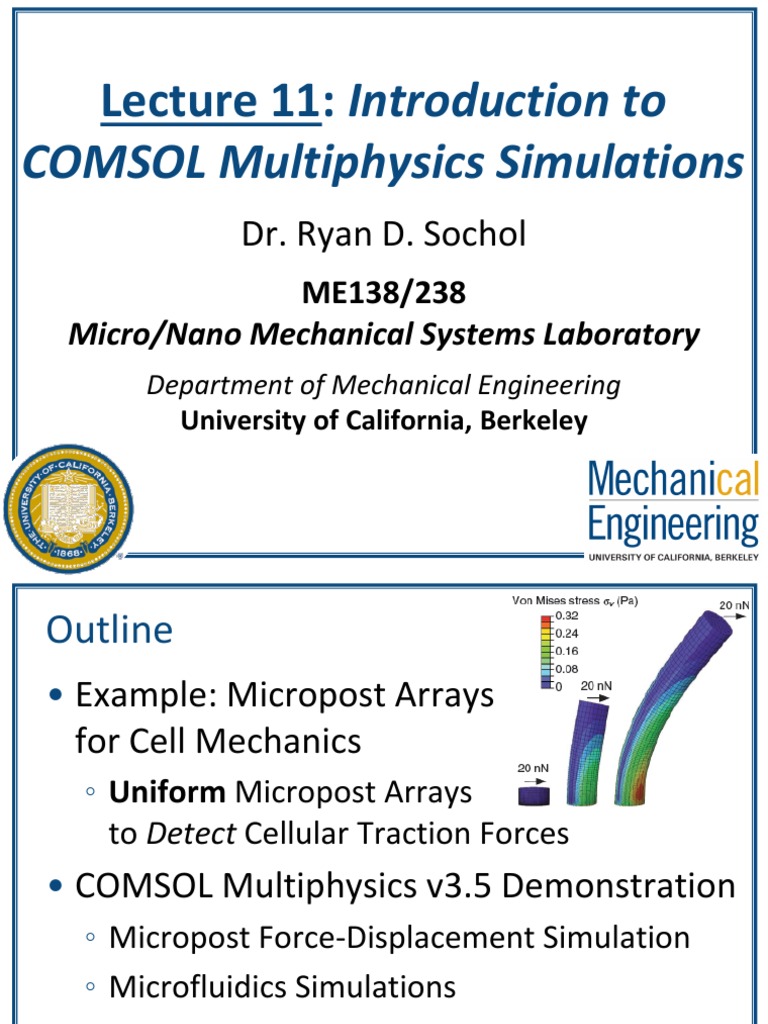 Comsol Multiphysics | PDF | Microfluidics | Materials Science